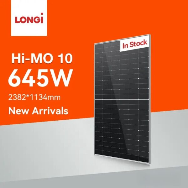 Longi HiMO X10 Solar Panel TaiRay Wafer 650W-630W Photovoltaic Modules ...